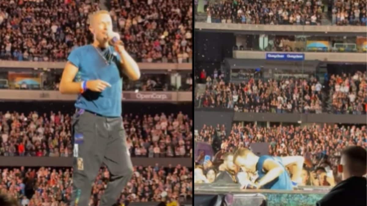 Coldplay's Chris Martin Accidentally Falls Off Stage Mid-Performance In ...
