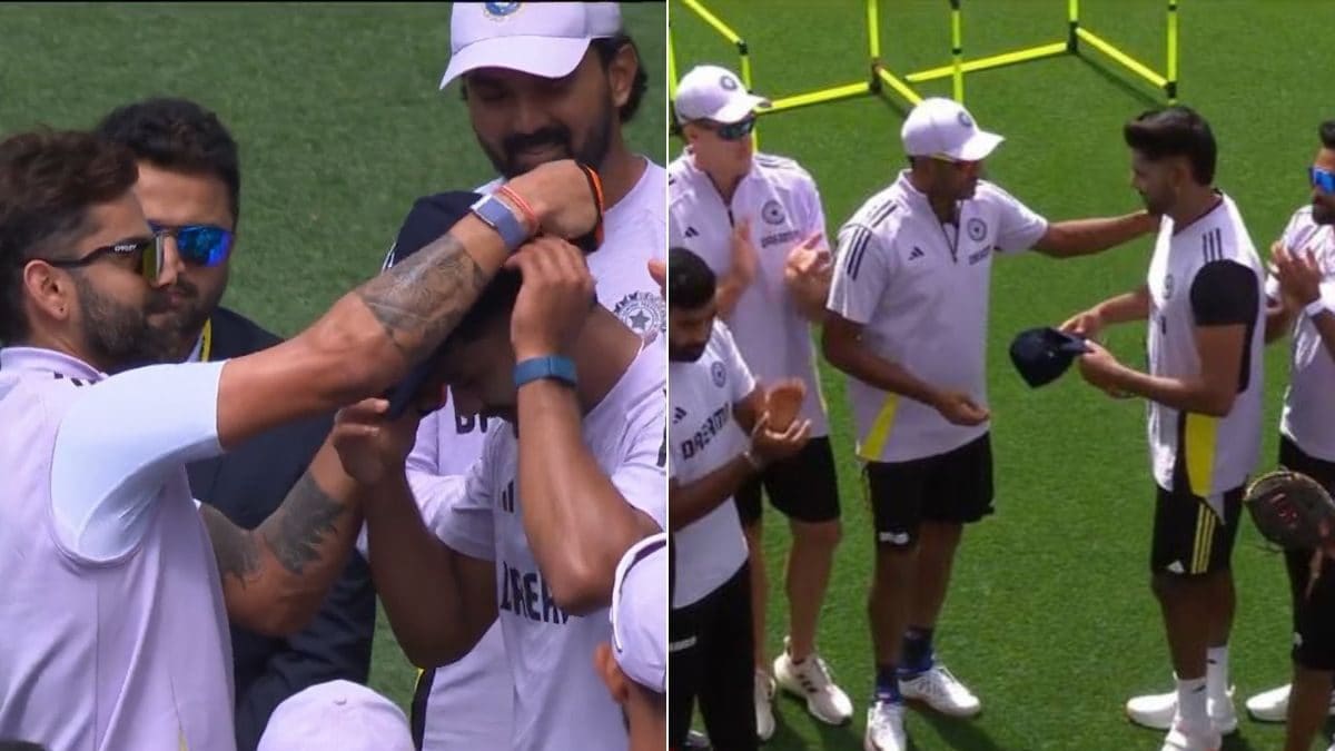 Virat Kohli Presents Debut Cap To Harshit Rana, Nitish Reddy Gets His ...