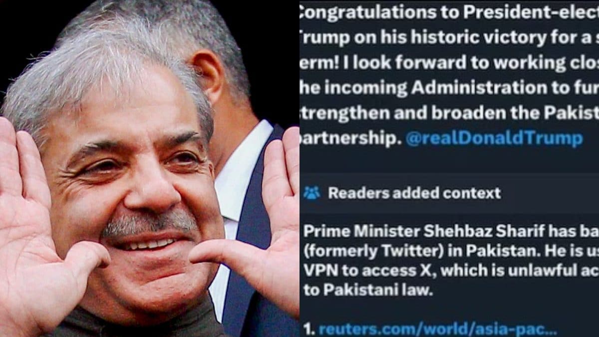 Shehbaz Sharif Uses VPN To Congratulate Trump Due To X Ban In Pakistan ...