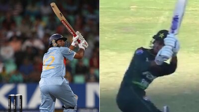 Saim Ayub's Flamboyant Flick Shot For A Six Against Starc Reminds Fans ...