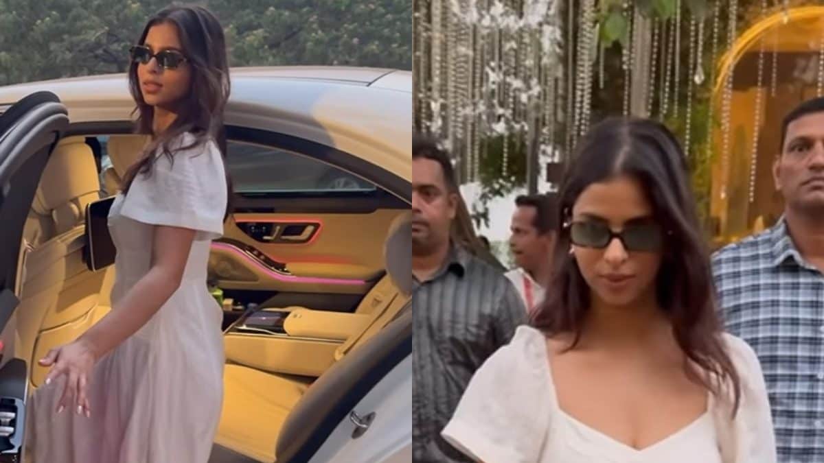 Suhana Khan Looks Stylish In A White Maxi Dress As She Gets Papped In ...