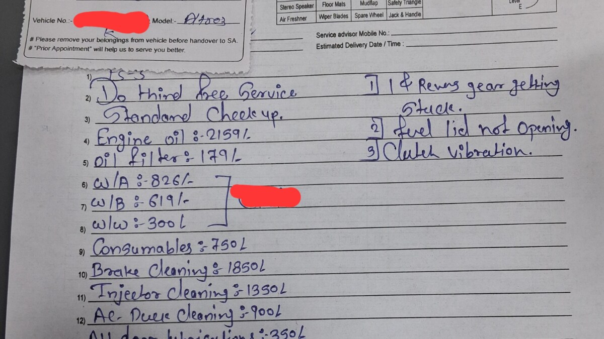 Man Receives Rs 10,000 Bill Despite ‘Free’ Tata Altroz Car Service ...