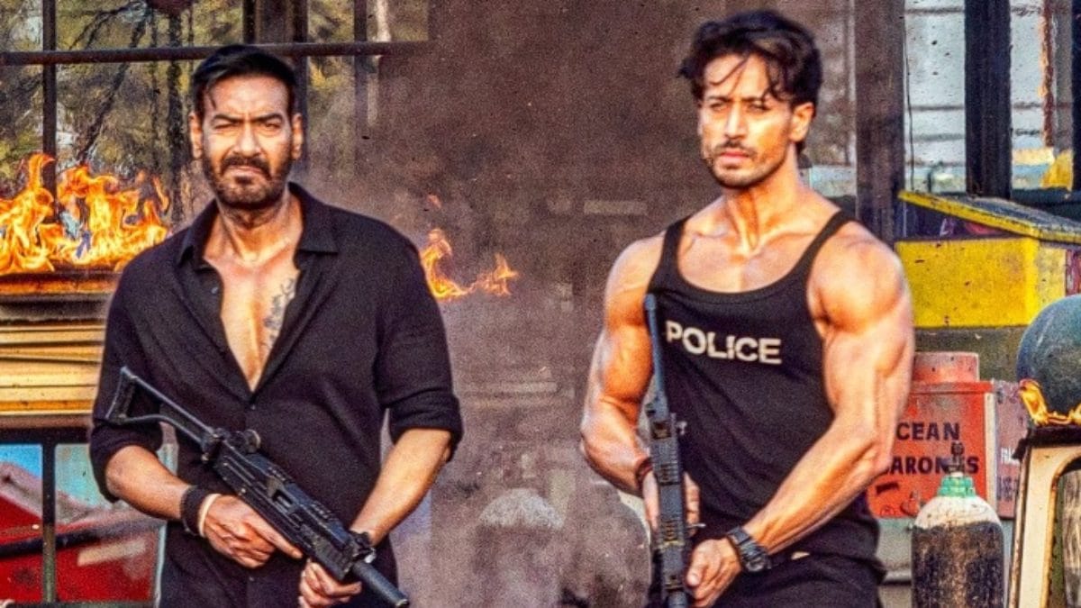 Tiger Shroff Shares New Photos Featuring Ajay Devgn From Singham Again ...