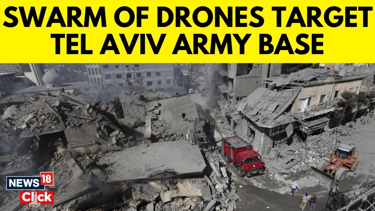 Hezbollah Attack Drones Target Tel Aviv Army Base as Israel Pounds ...