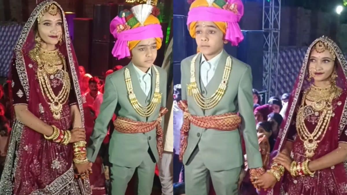 Despite Ban On Child Marriage, Viral Video Shows Young Bride And Groom ...