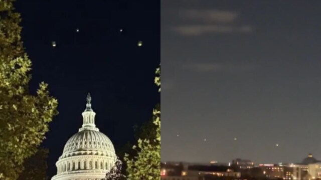 UFO Sighted Over US Capitol Hill? Mysterious Lights Spark Fears In ...