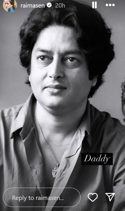 Raima Sen Pens Emotional Note Remembering Father Bharat Dev Varma ...