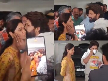 Allu Arjun Kisses Wife Sneha Reddy, Drinks Coffee As He Gets Arrested ...