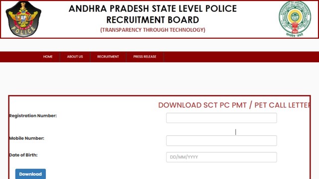 AP Police Admit Card 2024 Out, Direct Link For APSLPRB Constable PET ...