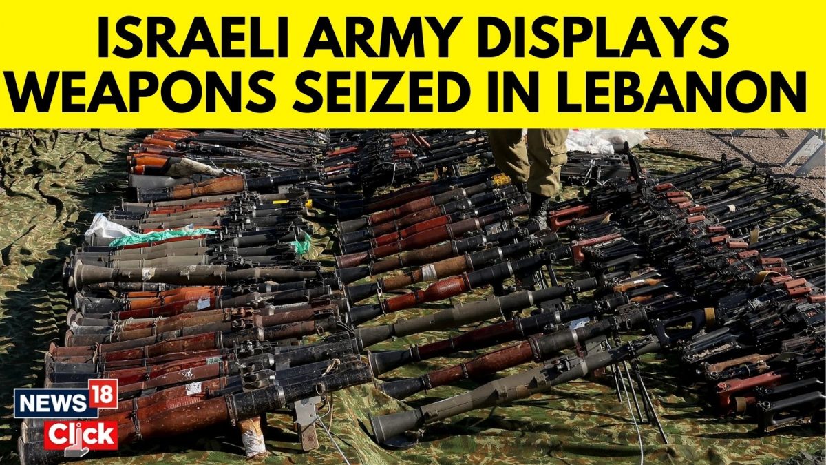 Israeli Army Displays Weapons Seized From Southern Lebanon - News18