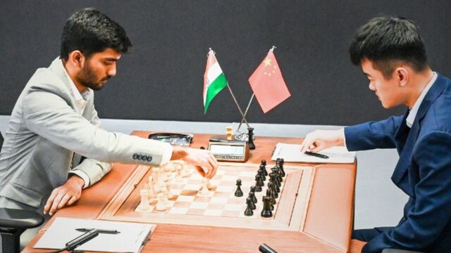 D Gukesh Vs Ding Liren, World Chess Championship 2024 Game 7 Highlights ...