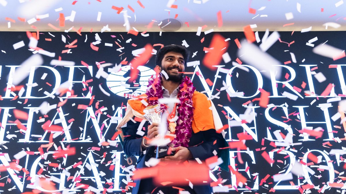 WATCH: D Gukesh Bursts Into Celebration After Receiving His World ...