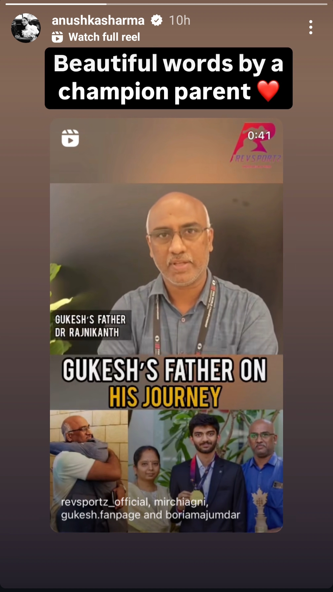 Anushka Sharma Shares Heartfelt Reaction To Gukesh Dommaraju’s Father’s ...