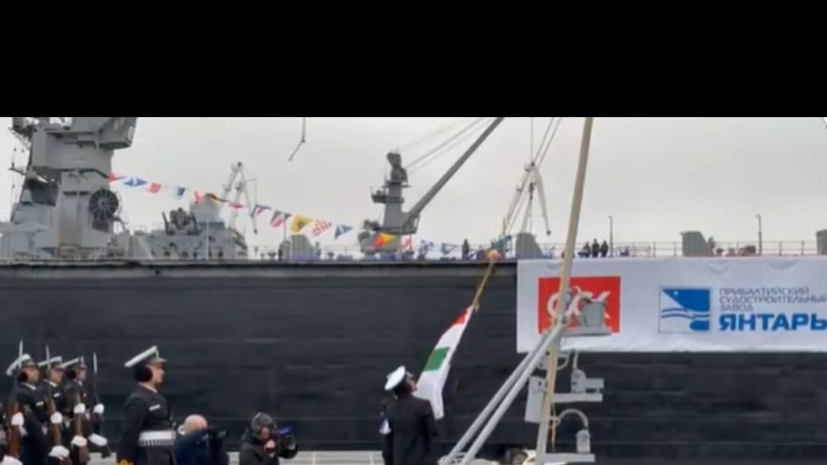 Missile Frigate INS Tushil Inducted Into Indian Navy In Russia | India ...