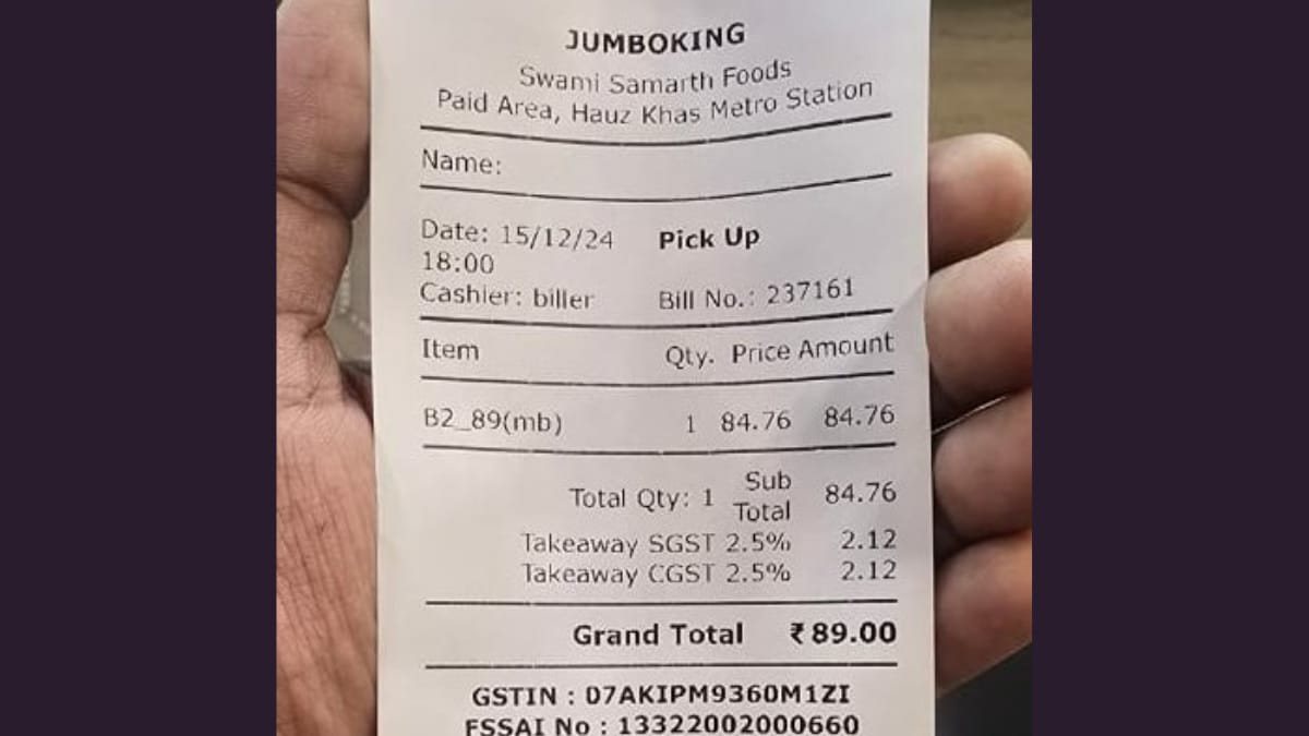‘Hope You Found Peace…’: Delhi Restaurant’s Bill Has A Moving Message ...