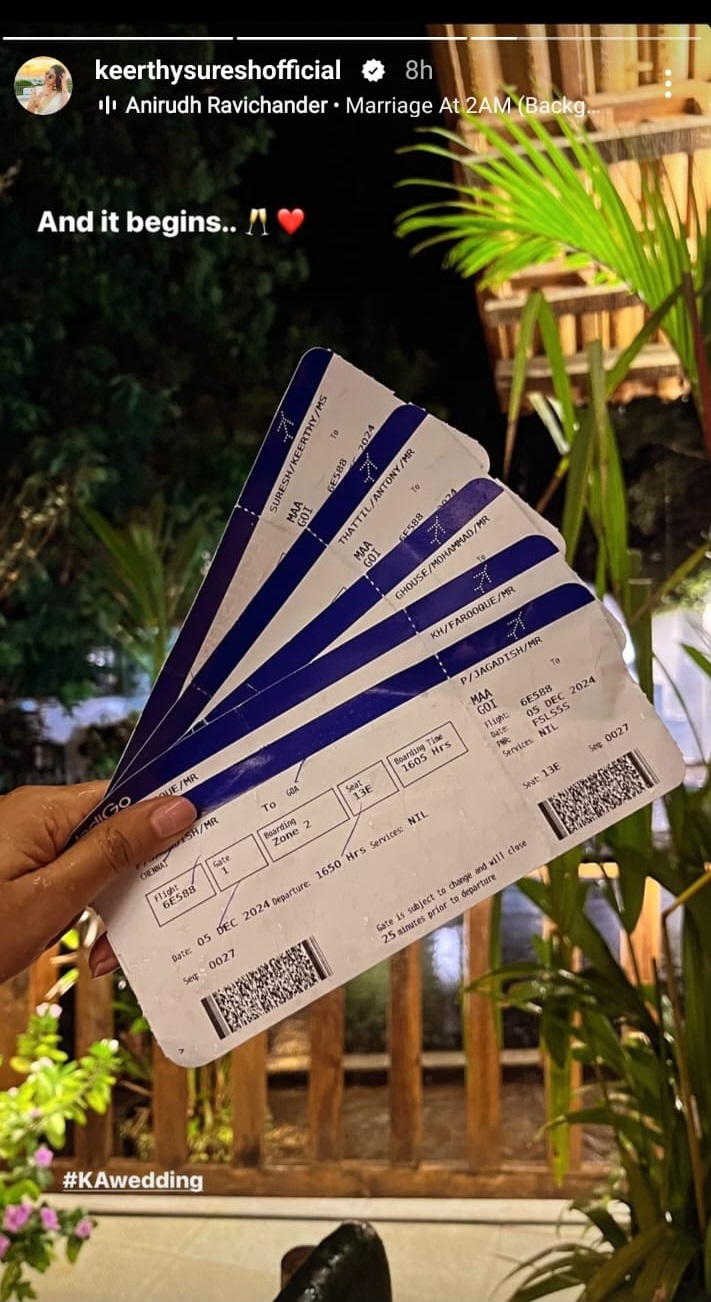 Keerthy Suresh And Antony Thattil Jet Off To Goa Together Ahead Of ...