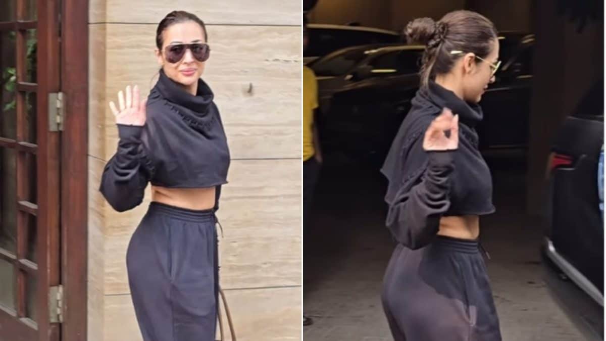 Malaika Arora Looks Chic In Casuals, Waves At Paps As She Gets Snapped ...