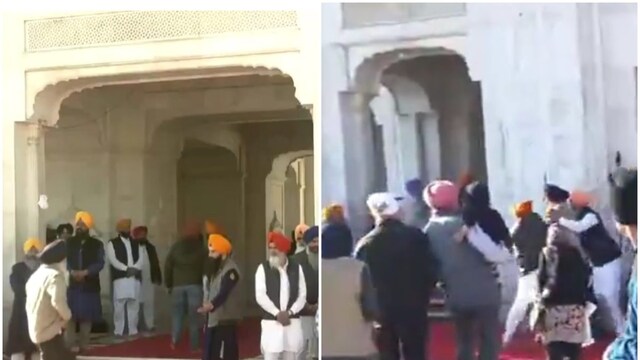 On Cam: Man Opens Fire At Sukhbir Badal Outside Golden Temple, Overpowered By Security | India ...