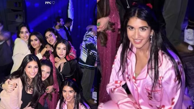 Radhika Merchant Ditches The Gown And Opts For A Pink Nightsuit For ...