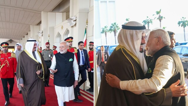 In Special Gesture, Kuwaiti Prime Minister Sees Off PM Modi at Airport ...