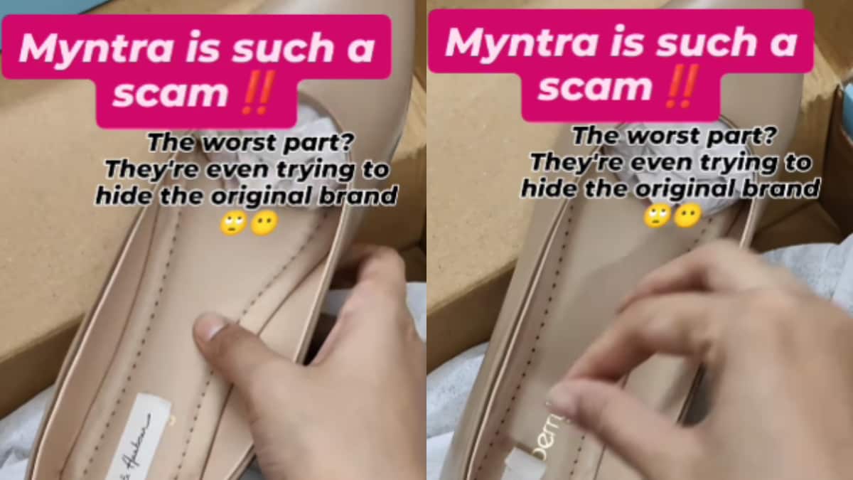 'Myntra Scam': Woman Receives Footwear With Fake Brand Sticker | Viral ...