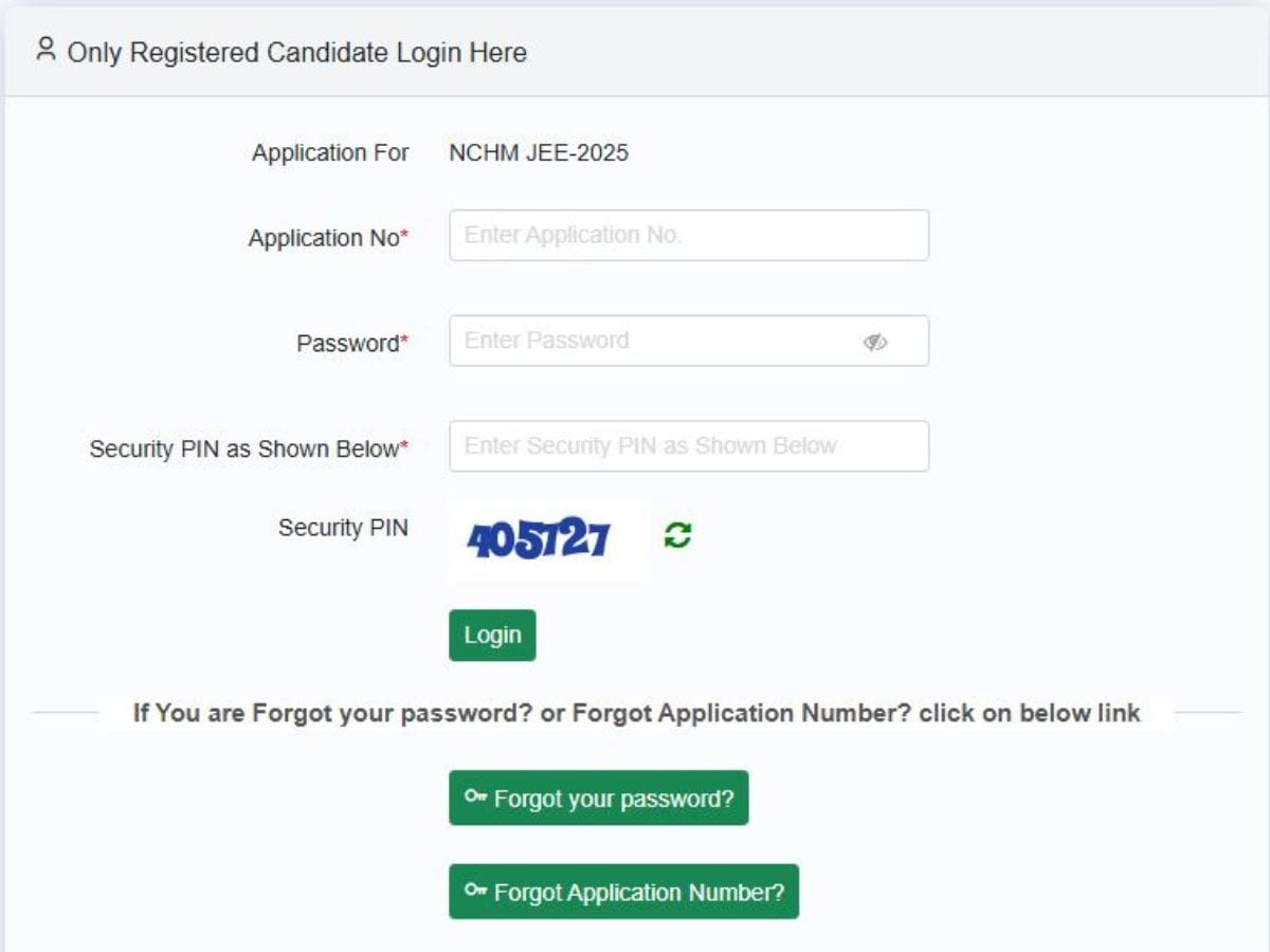 NCHM JEE 2025 Application Begins; Check Steps To Apply, Exam Schedule ...