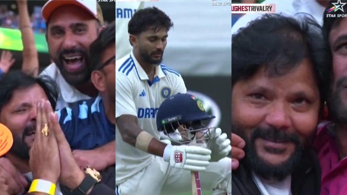 Nitish Kumar Reddy's Father Breaks Down After His Maiden Test Century ...