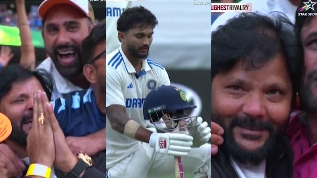 Nitish Kumar Reddy's Father Breaks Down After His Maiden Test Century ...