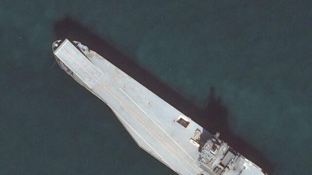 Satellite Images Reveal Iran's New Drone Ship In Persian Gulf | World ...