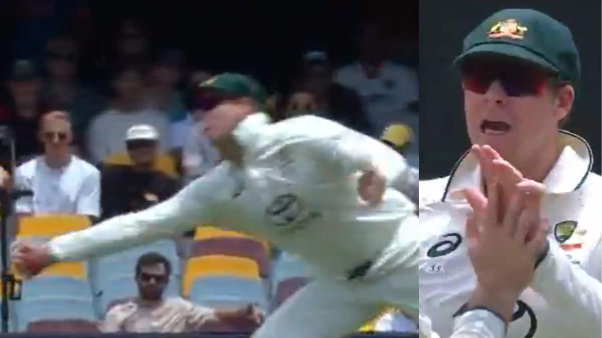 Steve Smith Takes A Diving Blinder At Slips To Dismiss KL Rahul At ...
