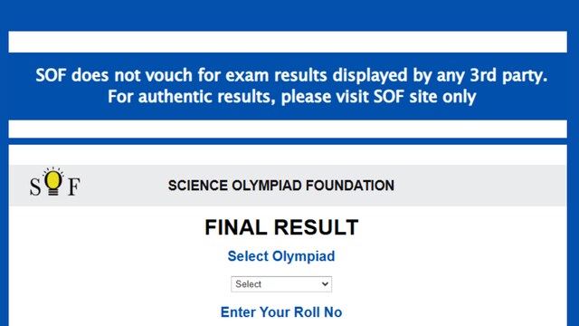 SOF IEO 2024 Result Declared At sofworld.org, Direct Link To Check Here ...
