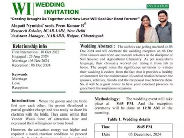 Is This A Wedding Invite Or Research Paper? Scientist Couple's Unique ...