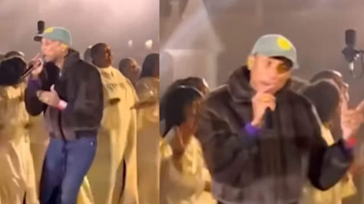 Pharrell Williams' Performance At Notre Dame Cathedral Reopening ...