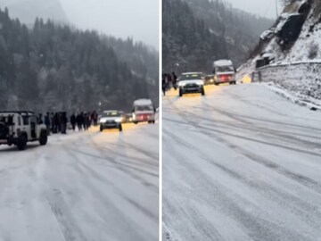 Video: Manali Transforms Into Winter Wonderland But Snow-covered Roads Pose Huge Risk - News18