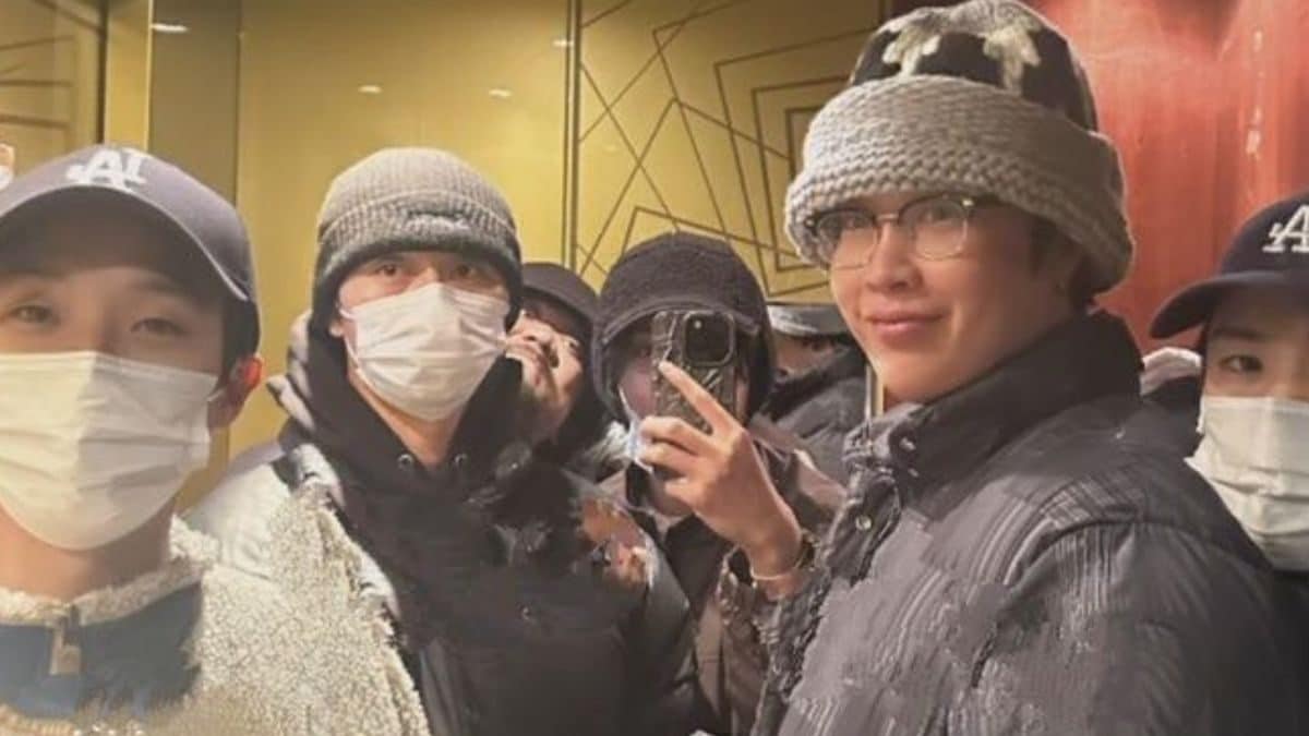 BTS Star V With His Wooga Squad Friends In One Frame | Movies News - News18