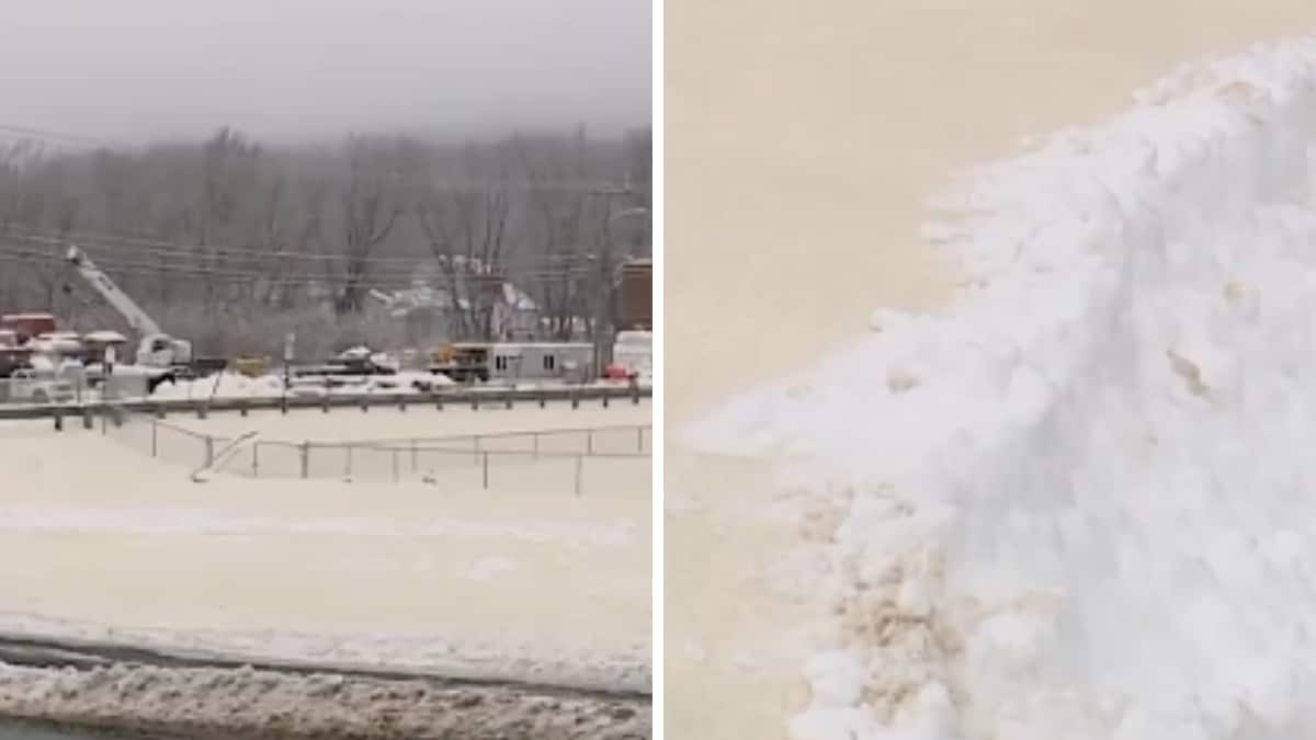 Chemical Mishap At Paper Mill Causes Rare Brown Snowfall In US | Viral ...