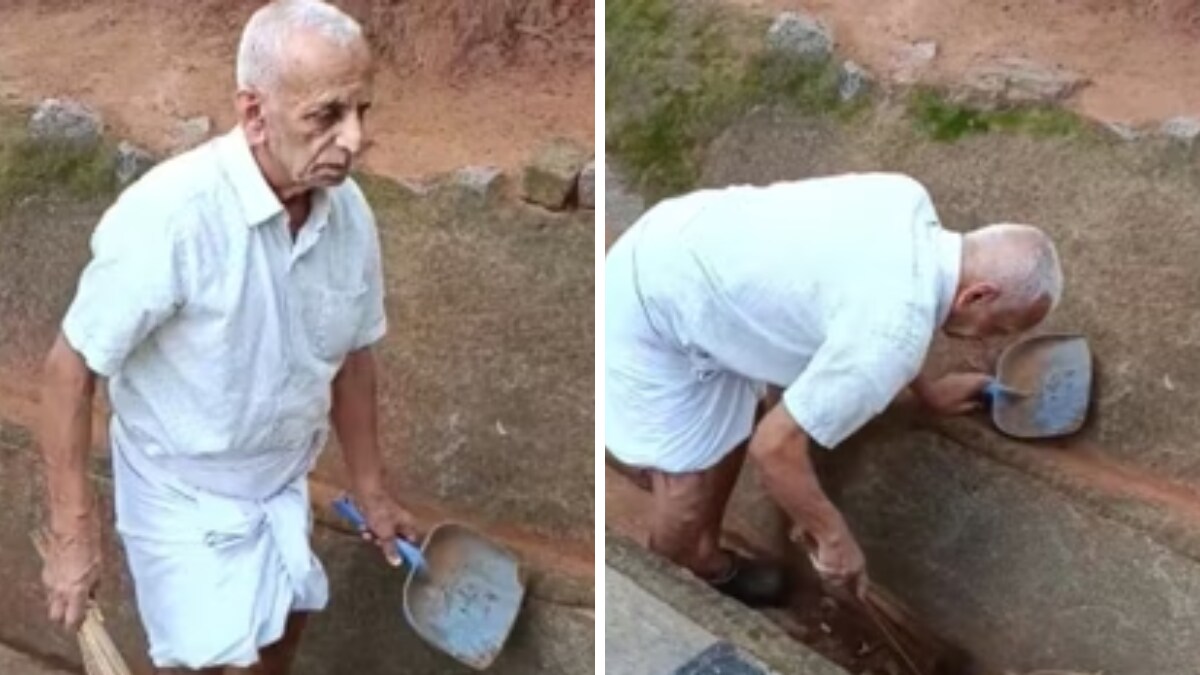Watch: 83-Year-Old Bengaluru Man Sweeps Street Amid Lack Of Action From ...