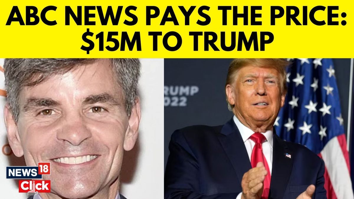 ABC News has agreed to pay $15m (£12m) to US President-elect Donald ...