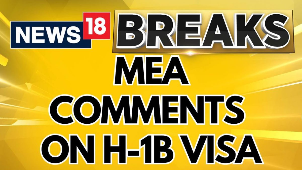 H-1B Visa Latest News | MEA Spokesperson Randhir Jaiswal Comments On H ...