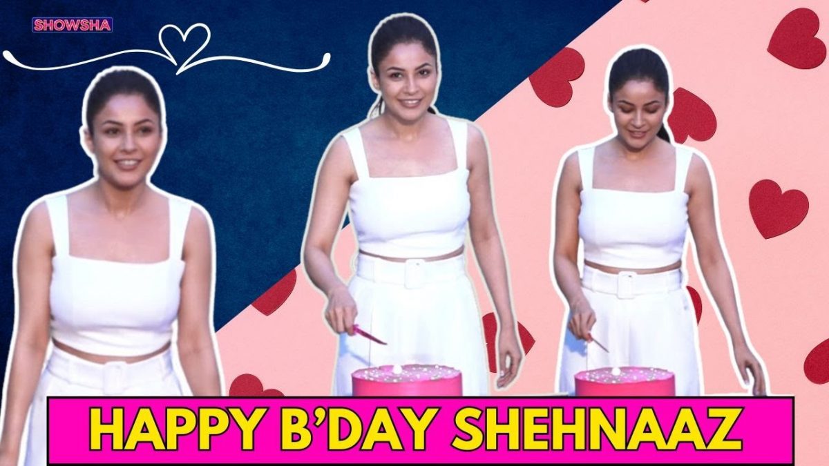 Shehnaaz Gill Celebrates Her 32thBirthday With Fans & Paparazzi, Looks ...