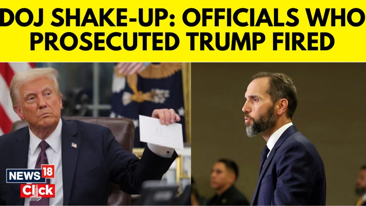US Justice Department Fires Officials Who Worked On Trump Prosecutions ...