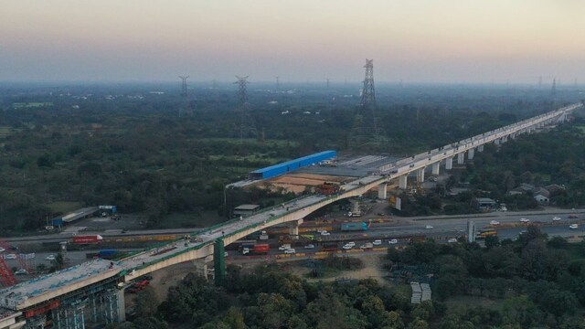 210-Metre Bridge Over NH-48 Completed for Mumbai-Ahmedabad Bullet Train Project | India News ...