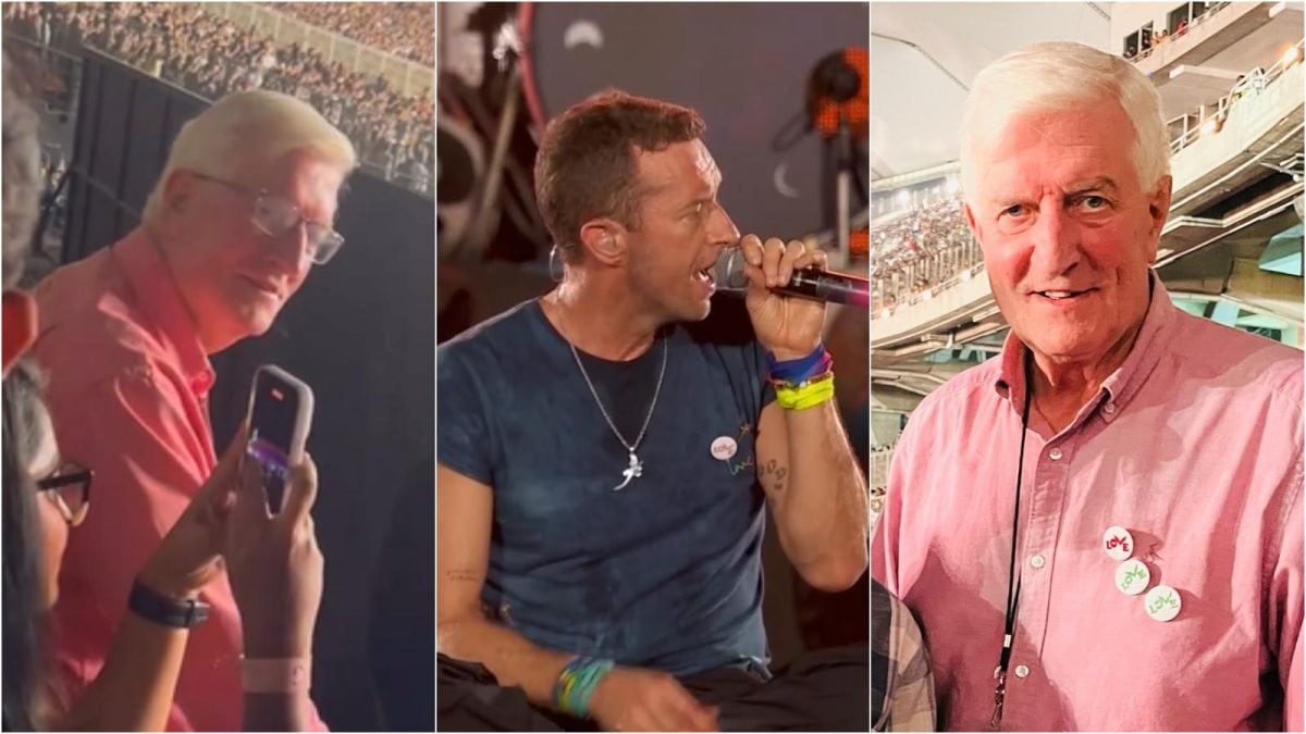 Chris Martin’s Dad Anthony Martin Proudly Records His Son’s Performance ...