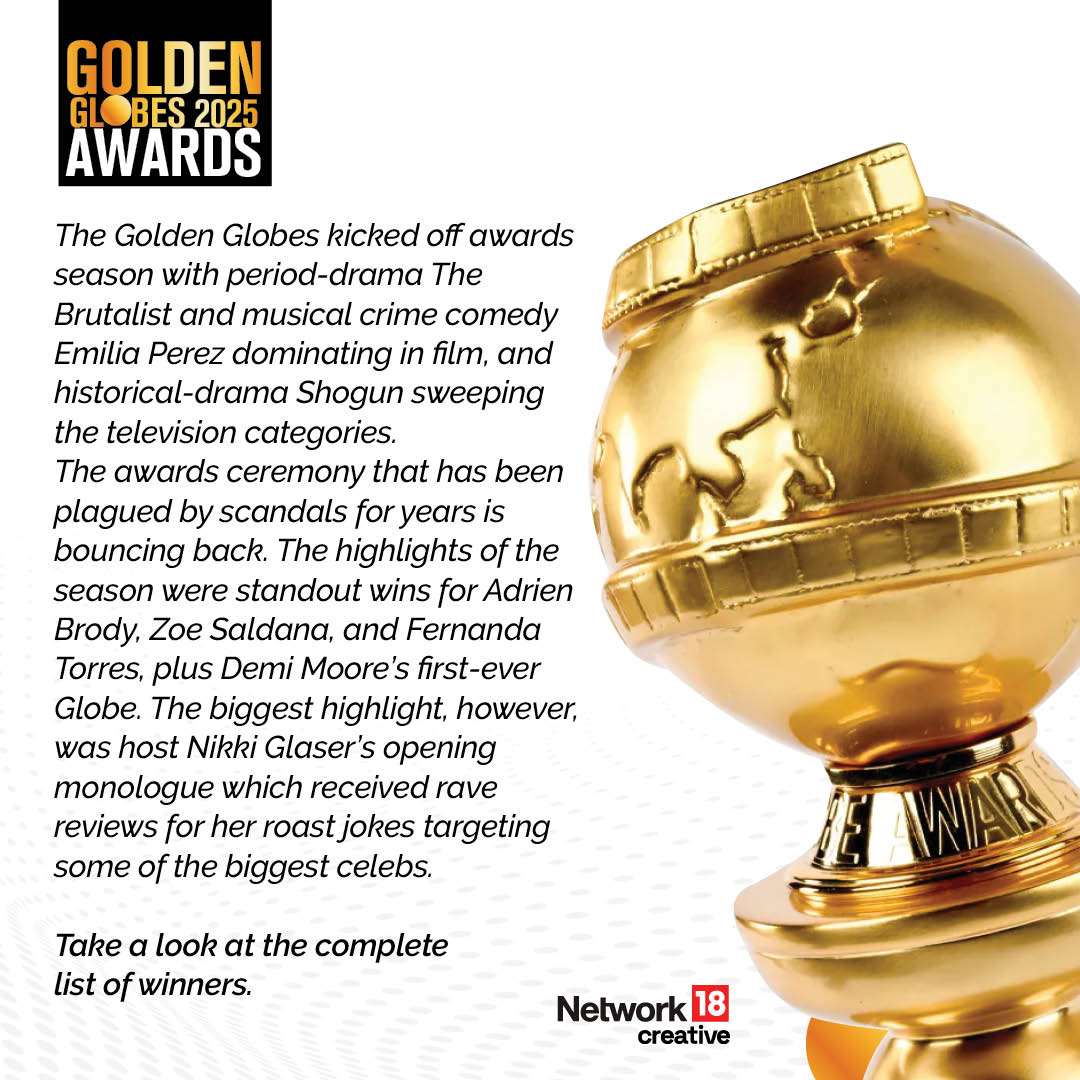 Golden Globes 2025: Here's The Complete List Of Winners