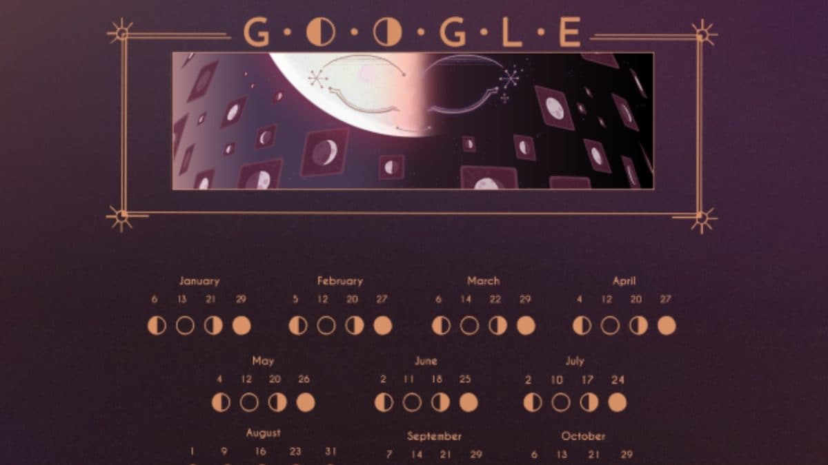 Google Doodle Celebrates January's Half Moon With An Interactive Lunar ...