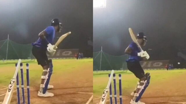 Watch: Hardik Pandya Pulls Off No-Look Ramp Shot During Net Session | Cricket News - News18