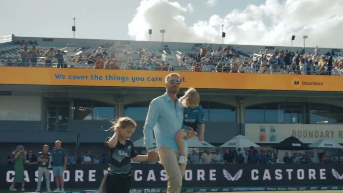 Watch: Martin Guptill Joined By Wife And Kids As New Zealand Cricket ...