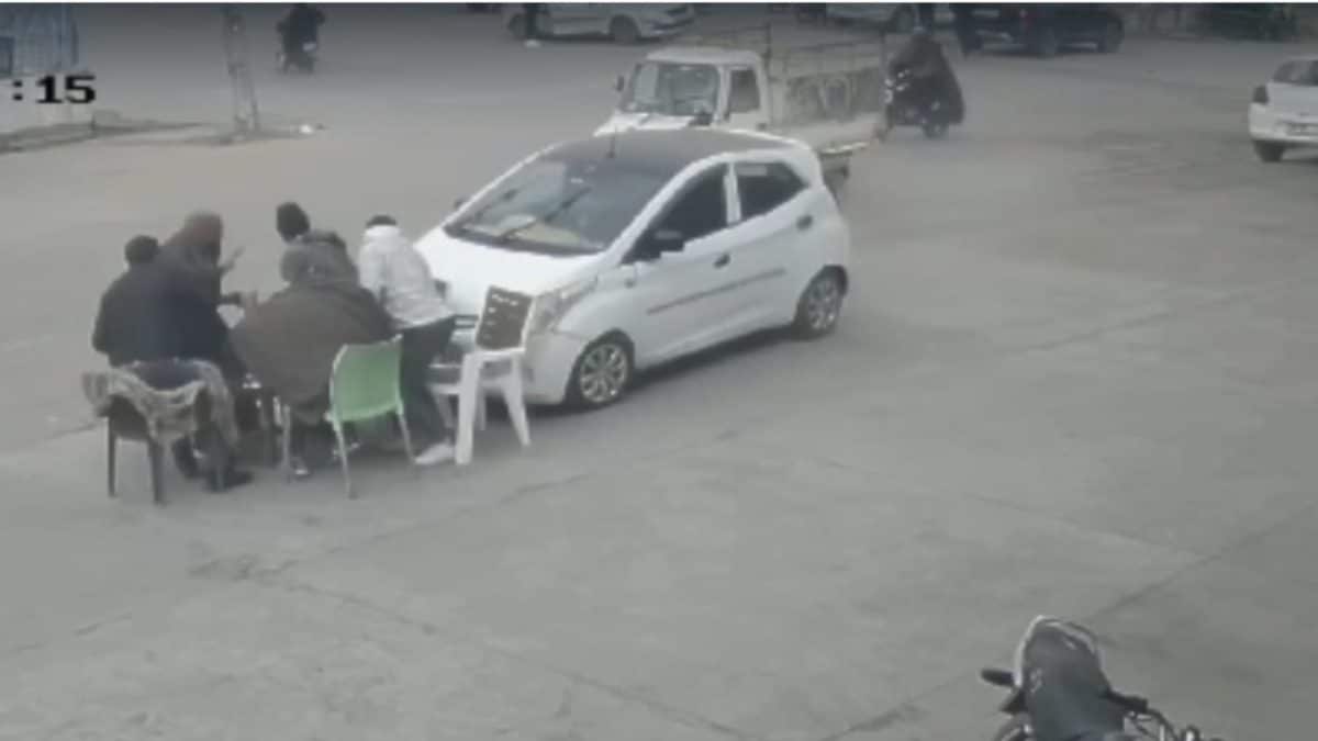 On Cam: Haryana Man Loses Control Of Car, Runs Over 5 Sitting By ...