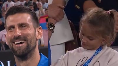 Novak Djokovic's Daughter Does The Watch Gesture After Marathon Carlos ...