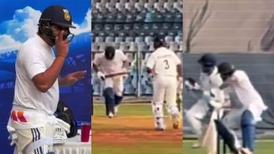 Watch: Rohit Sharma Bats With Mumbai's Ranji Captain Ajinkya Rahane At Wankhede Stadium ...